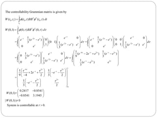 Controllability of Linear Dynamical System | PPTX