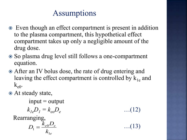 Pharmacokinetic and Pharmacodynamic Modeling | PPTX | Chemistry | Science