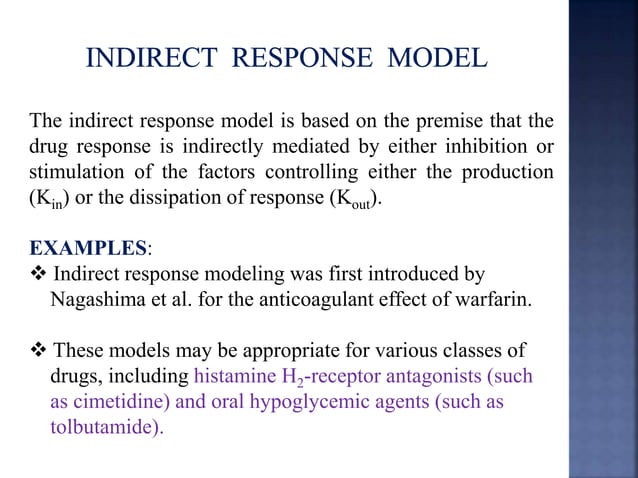Pharmacokinetic and Pharmacodynamic Modeling | PPTX | Chemistry | Science