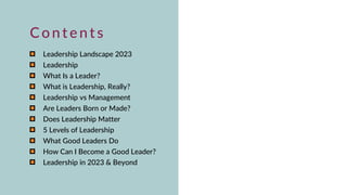 Effective Leadership 2023 | PDF