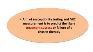 Pk pd analysis and mic interpretation in microbiological reports | PPTX