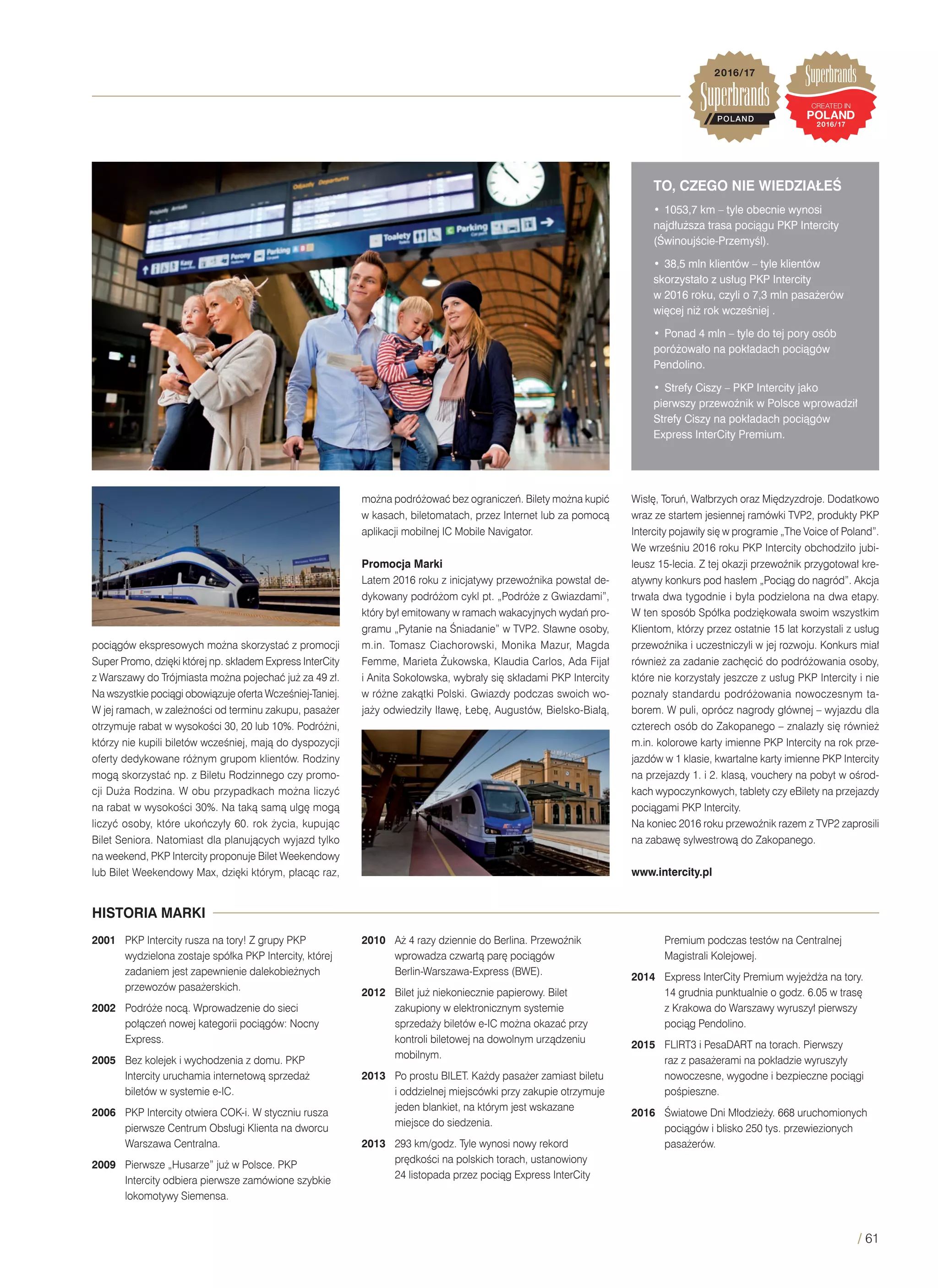Case study marki PKP Intercity z Albumu Superbrands Polska 2017 | PDF