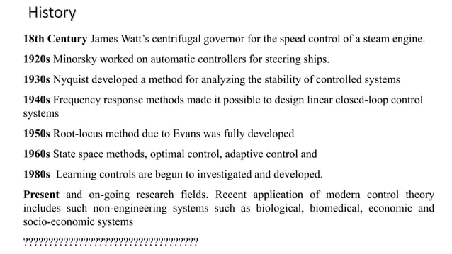 Introduction to mathematical control theory - Dr. Purnima Pandit | PPTX ...
