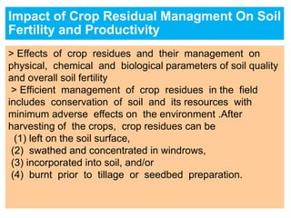 crop residue management in different crops .ppt