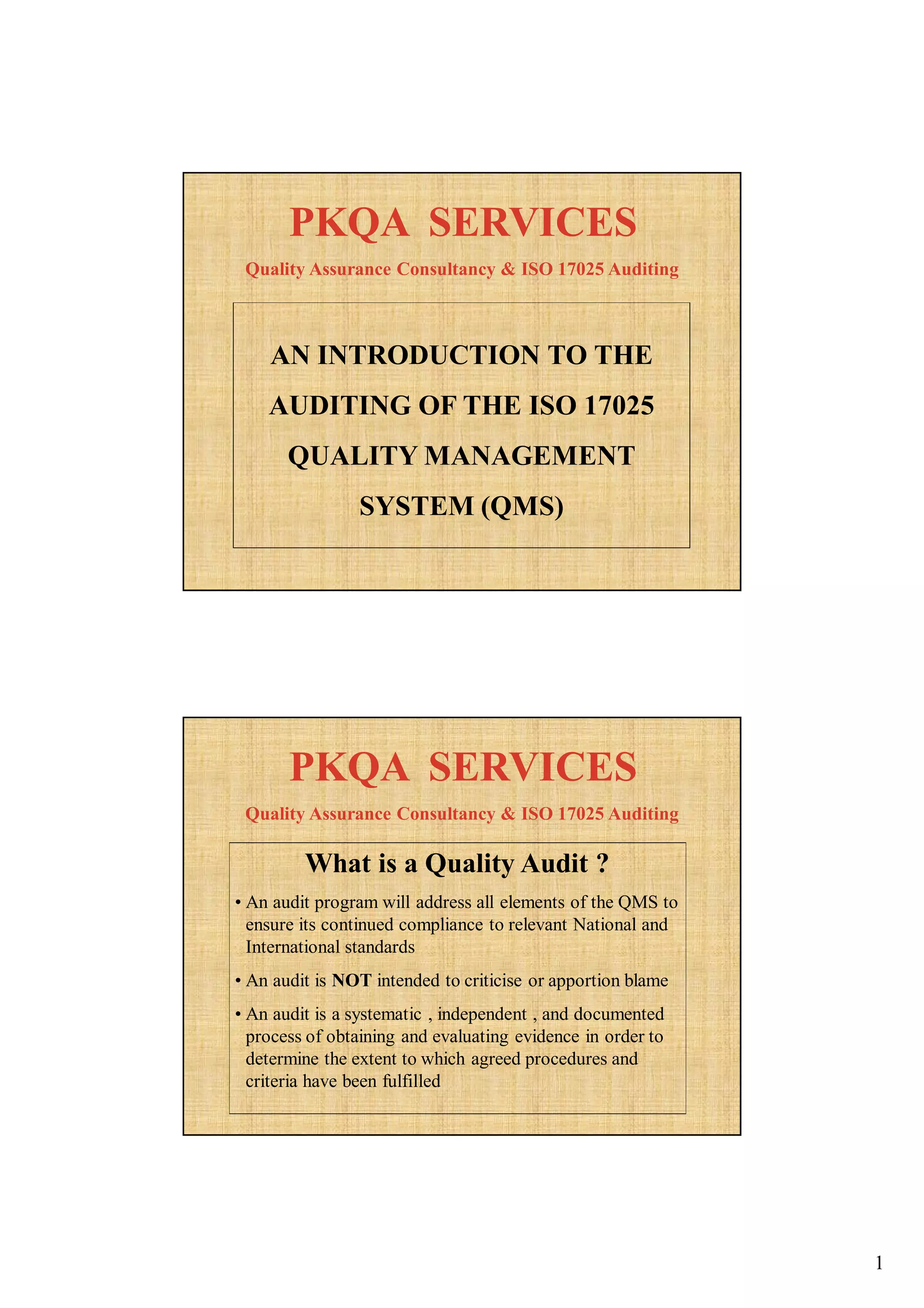 QMS Audit (updated) | PDF