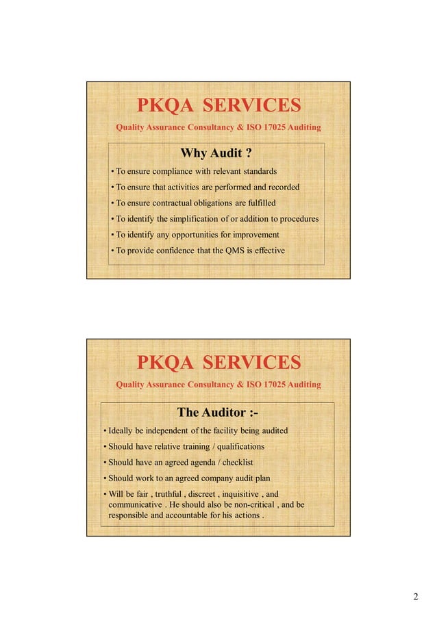 QMS Audit (updated) | PDF