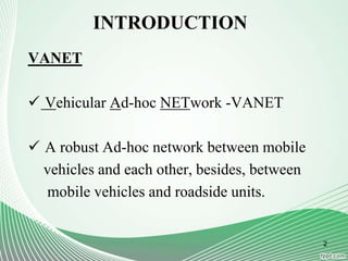 VANET | PPTX | Computer Networking | Computing