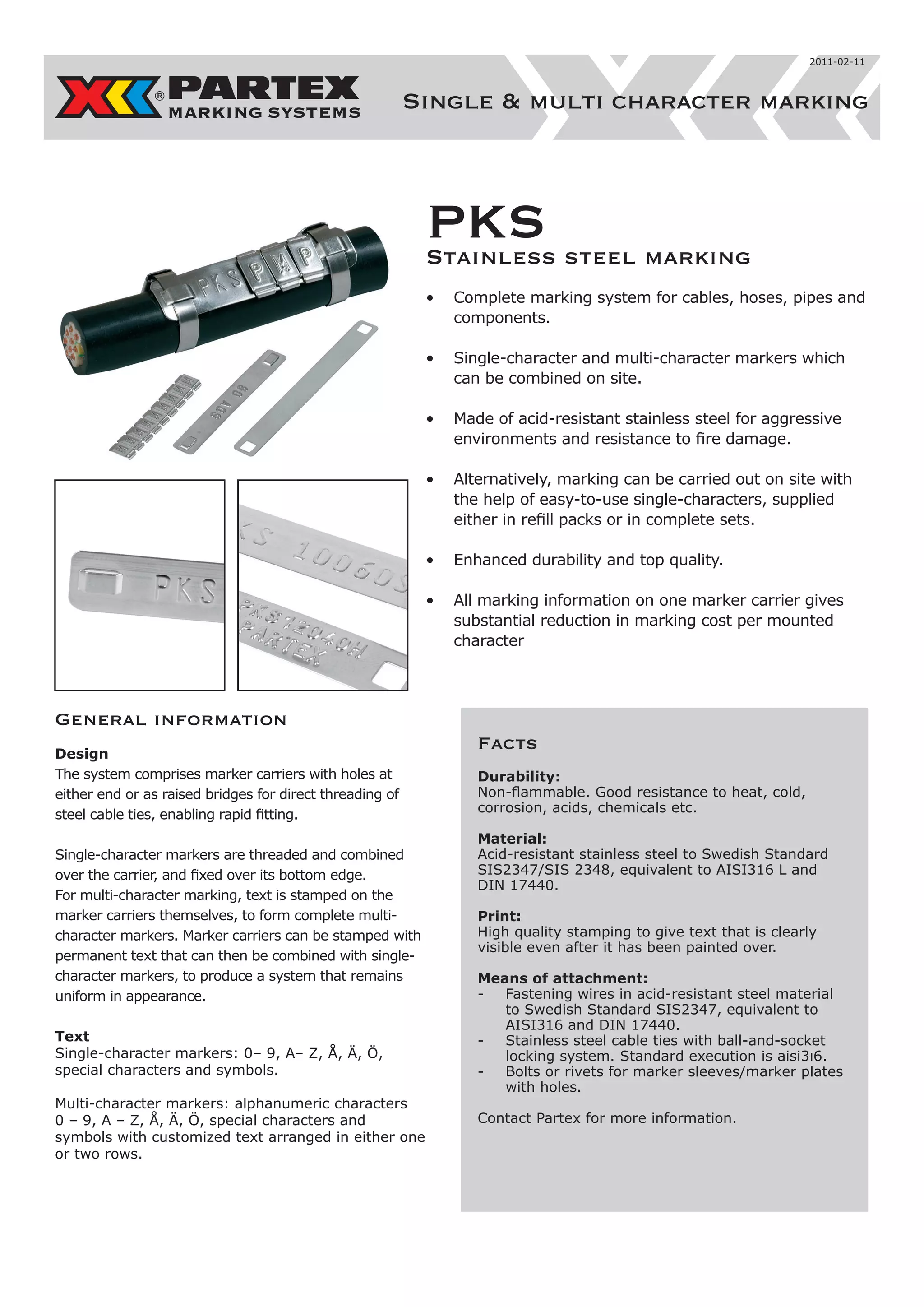 PKS Stainless Steel Marking | PDF