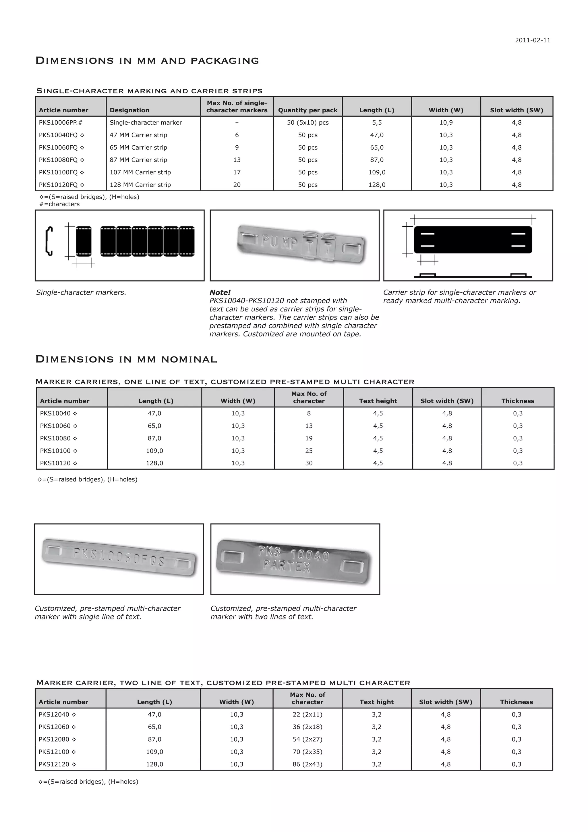 PKS Stainless Steel Marking | PDF