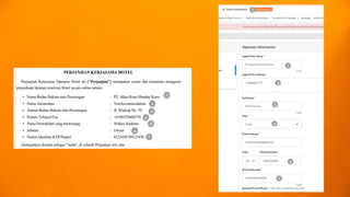 Pegipegi PKS Guideline sebagai contoh perjanjian kerja sama | PPTX