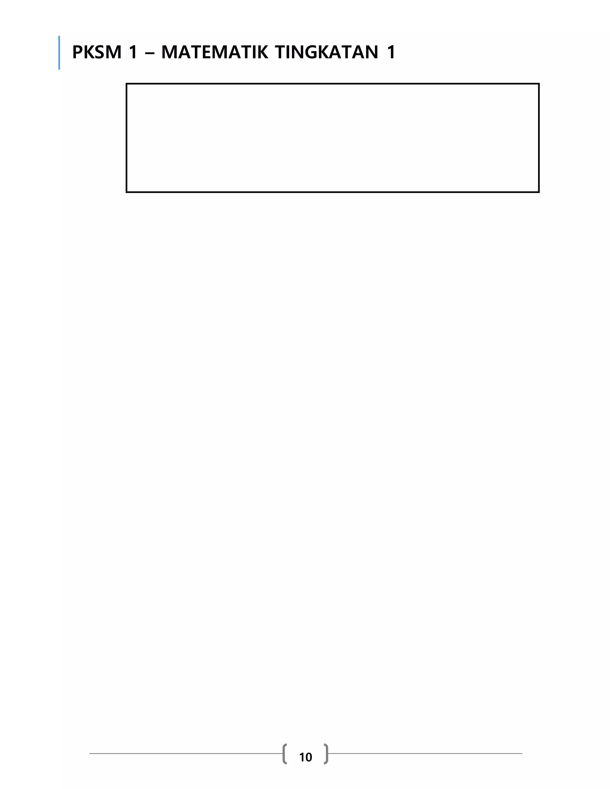 Pksm 1 matematik 2020 | DOCX