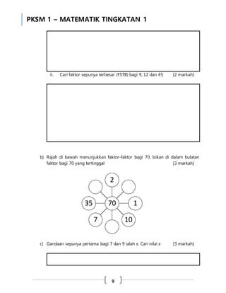 Pksm 1 matematik 2020 | DOCX