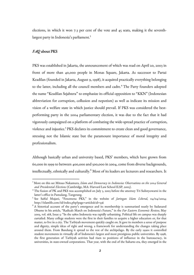 PKS and Its Policy on Gender-related Issues | PDF