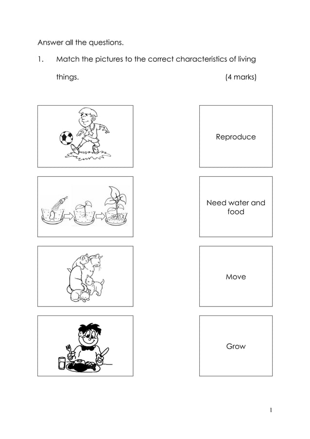 Science Year 1 PKSR 1 Paper 2 2017 | PDF | Food & Drink