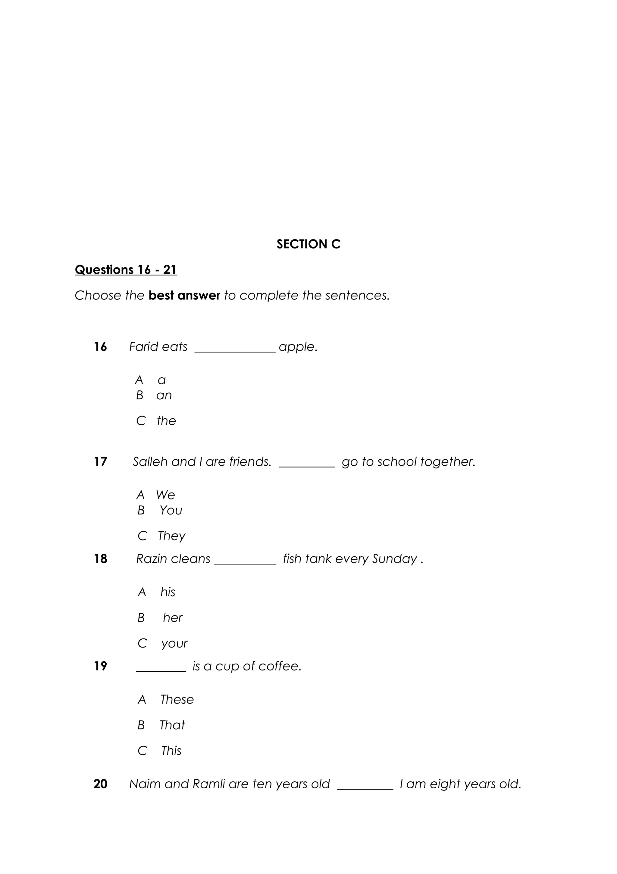 Pksr 2 english year 3 | DOC
