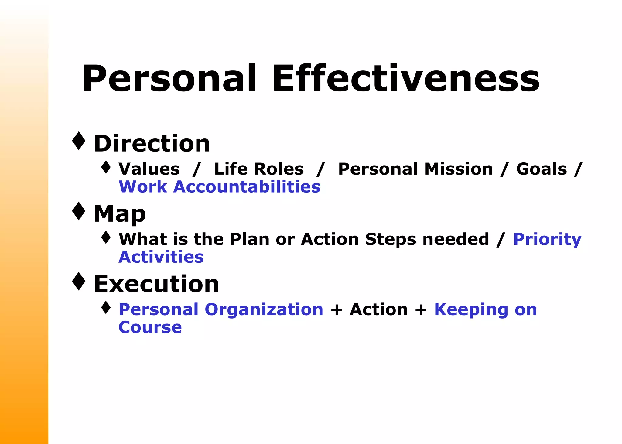 Personal effectiveness | PPT