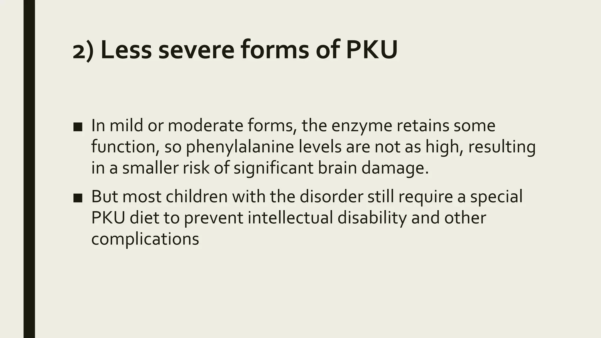Phenylketonuria PKU - Inborn error metabolism | PPTX