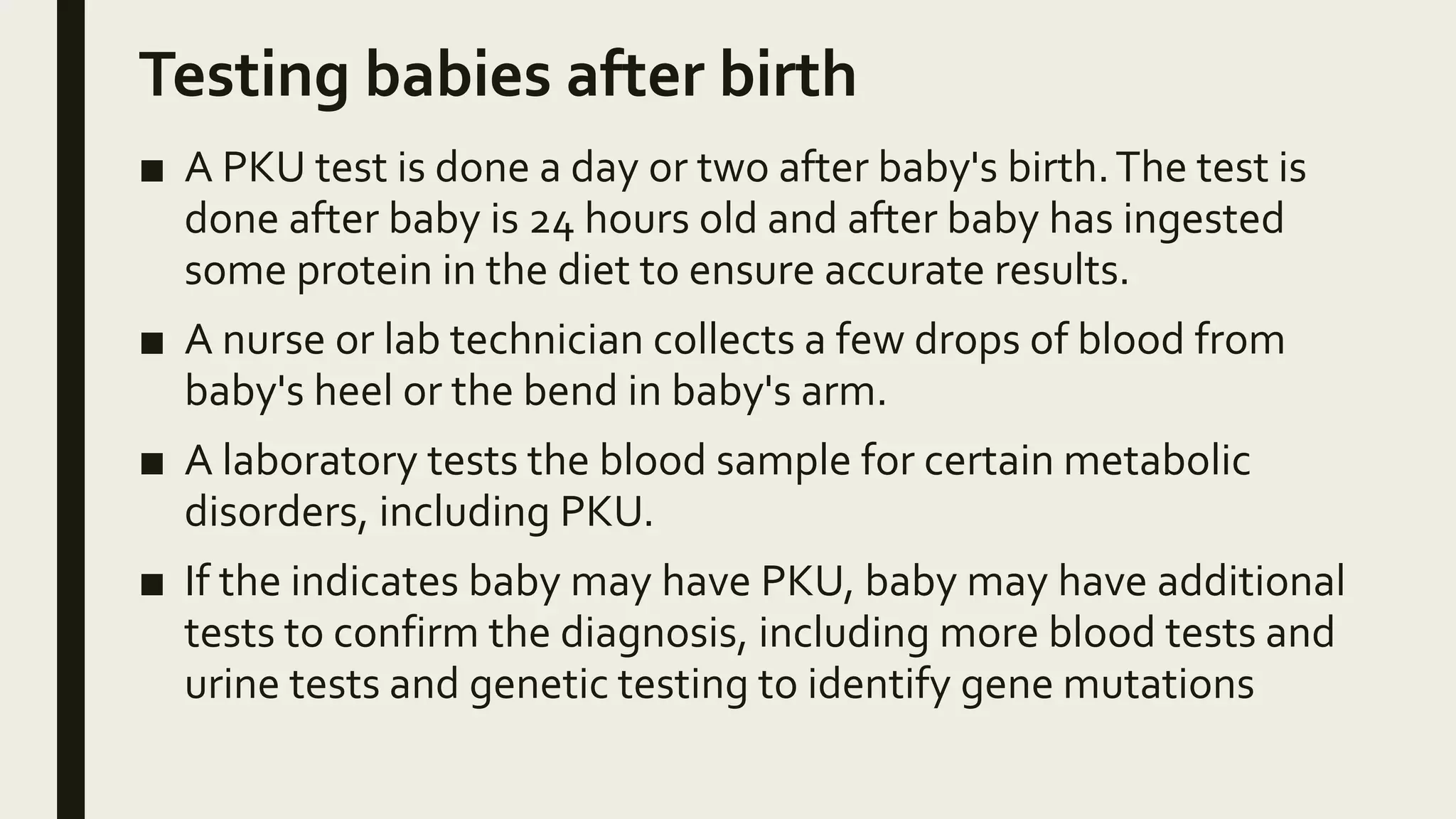 Phenylketonuria PKU - Inborn error metabolism | PPTX