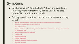 Phenylketonuria PKU - Inborn error metabolism | PPTX