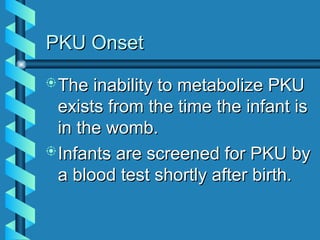 Biochemistry of phenylketonuria 1111.ppt