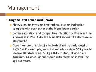 Phenylketonuria | PPTX