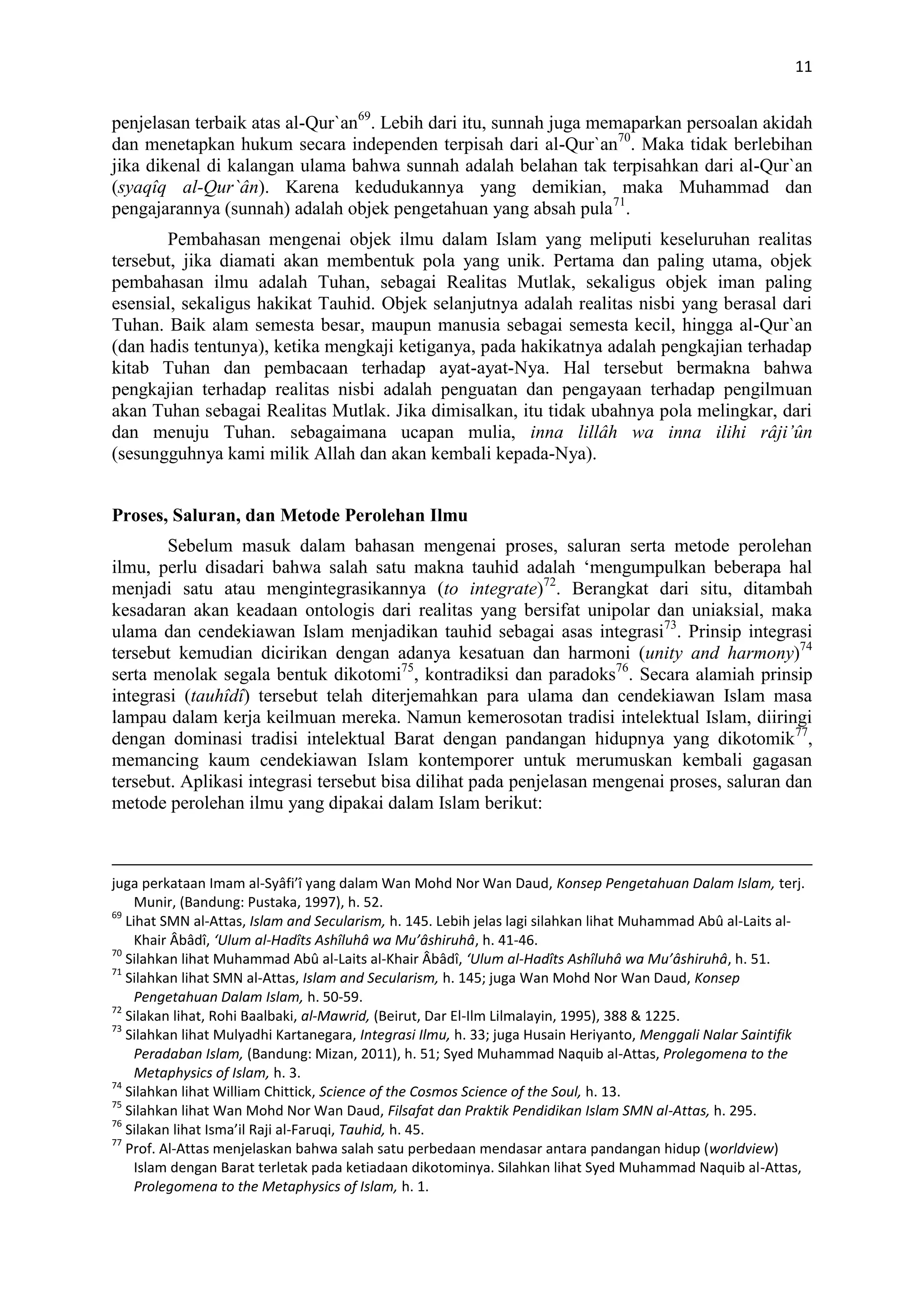 PKU ISID anton ismunanto (tauhid dan ilmu) | PDF