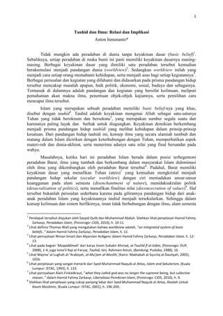 PKU ISID anton ismunanto (tauhid dan ilmu) | PDF