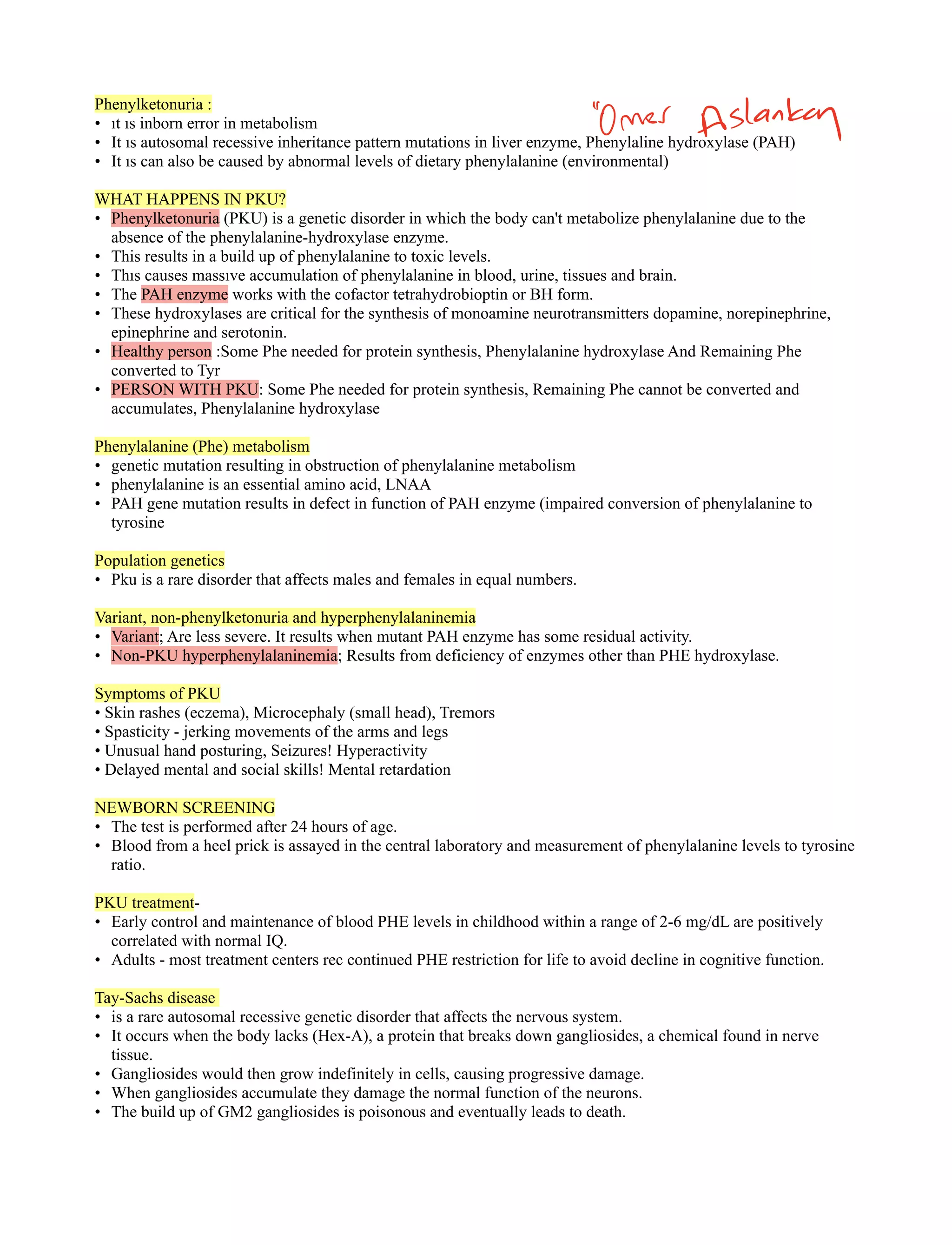PKU & Tay-Sachs Disease.pdf
