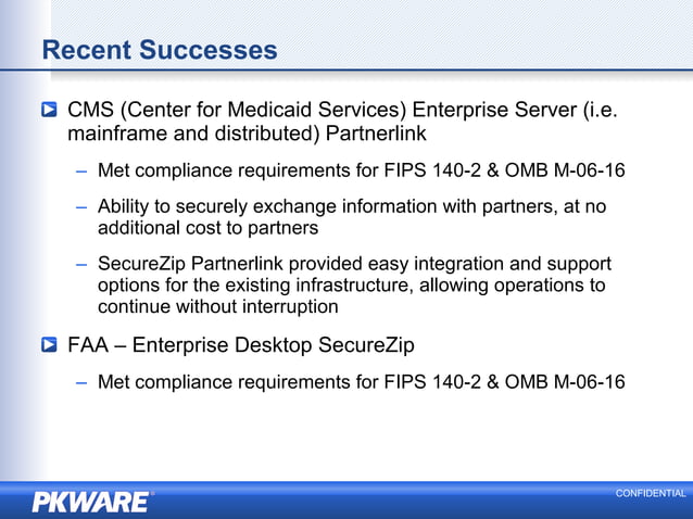 PKWARE Security Solution | PPT | Free Download