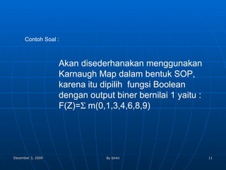 Penyederhana Fungsi Boolean dengan software WinLogiLab | PPT