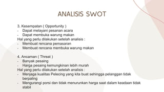 PKWU analisis swot Pelecing kangkung.pptx