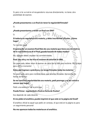 GUÍA PARA EL ESTUDIANTE DE NUTRICIÓN 2016 - VENI UBA | DOCX