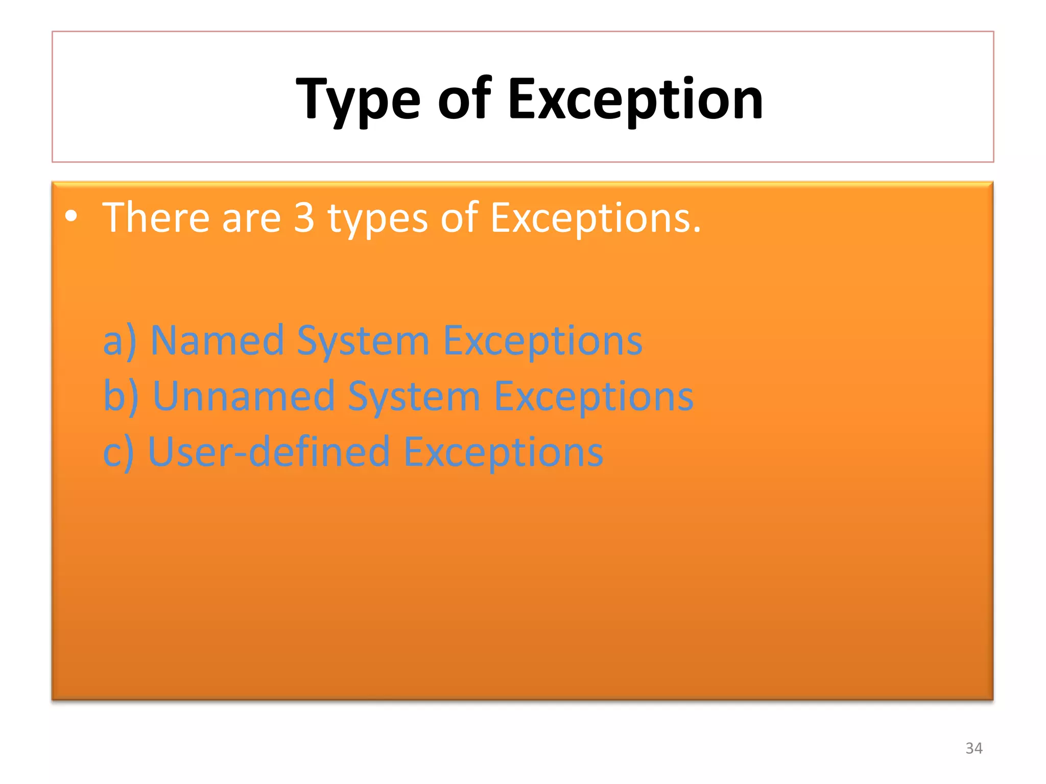 ORACLE PL SQL FOR BEGINNERS | PPTX | Databases | Computer Software and ...