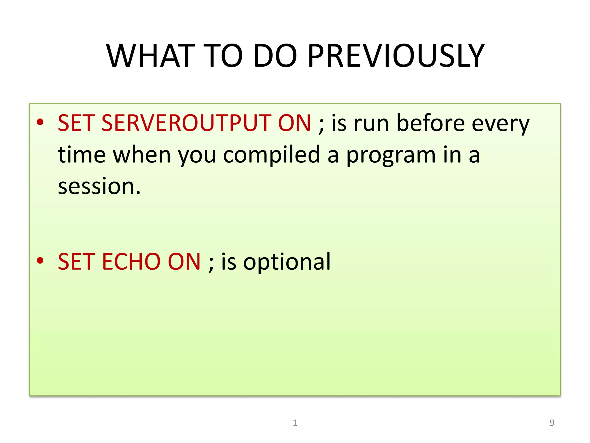 ORACLE PL SQL FOR BEGINNERS | PPTX