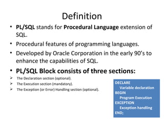 SQL / PL | PPT