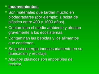 Tema 6: Los plásticos - Els plàstics. | ODP