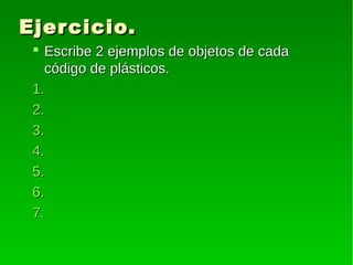 Tema 6: Los plásticos - Els plàstics. | ODP