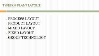 plant layout | PPT