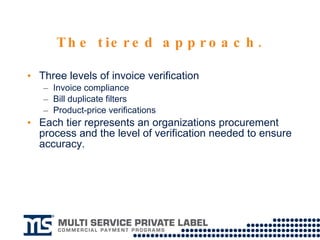Administrative Cost Savings through Invoice Verifications | PPT