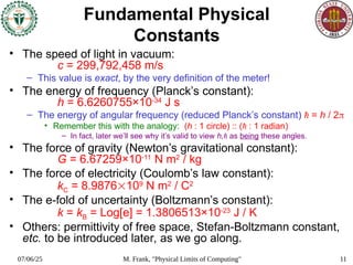 fundamental of unit and dimension,fundamental constant with their ...