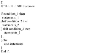 PL-SQL DIFFERENT PROGRAMS | PPT