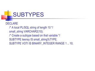 Oracle PL sql 1 | PPT