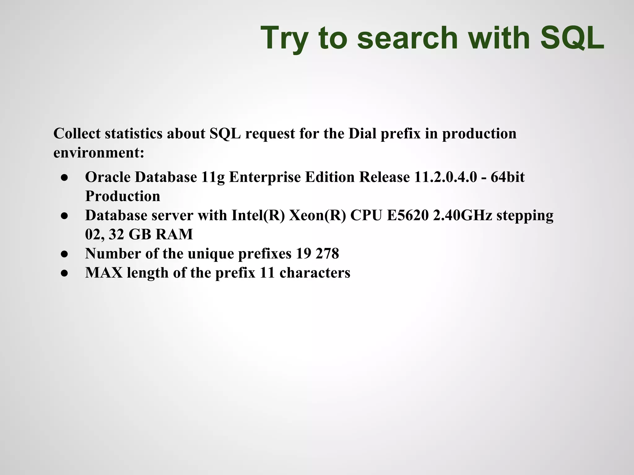 PL/SQL and radix tree structure | PPT