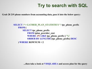 PL/SQL and radix tree structure | PPT