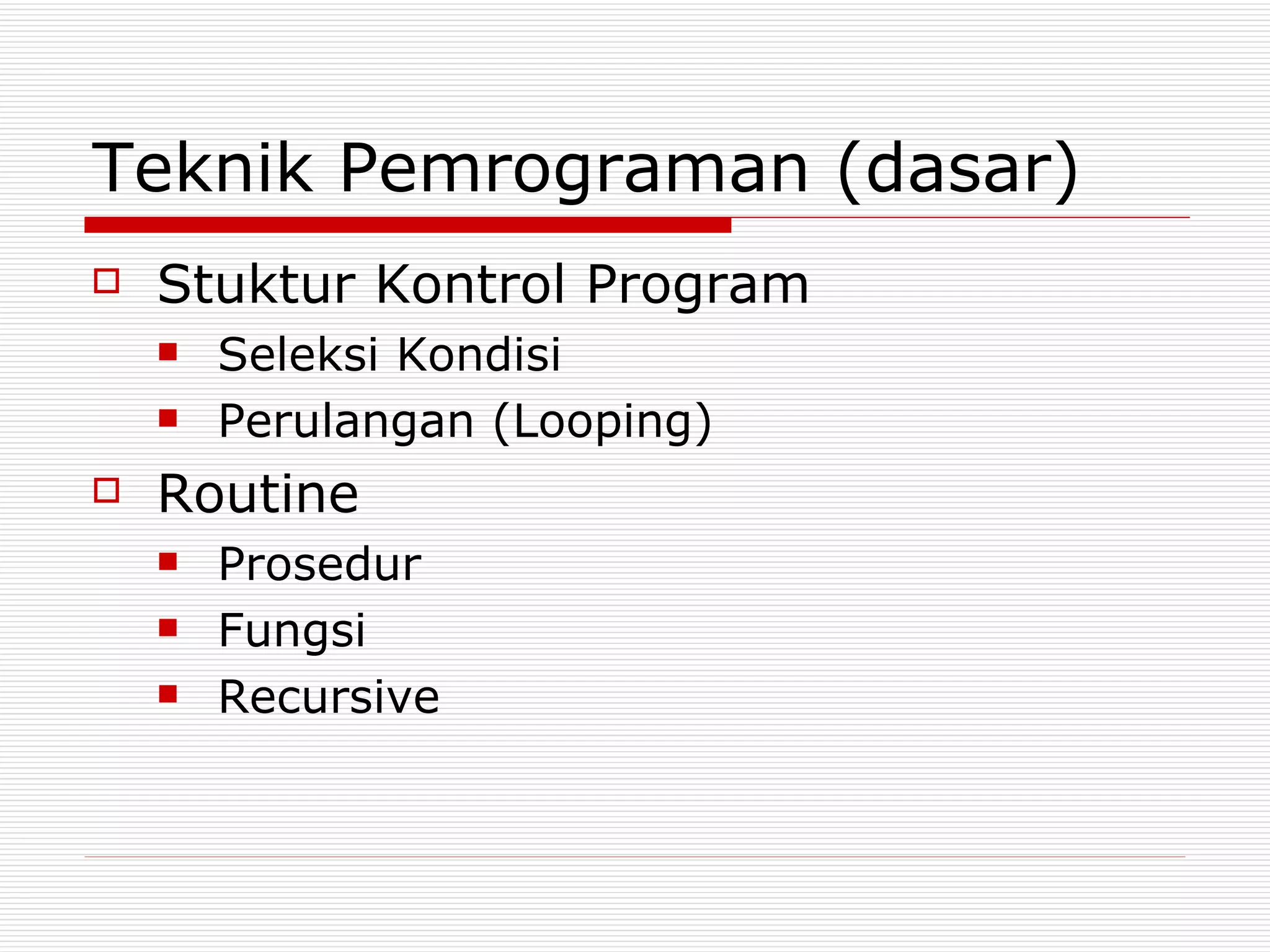 Bahasa Pemrograman - Part 1 | PPT