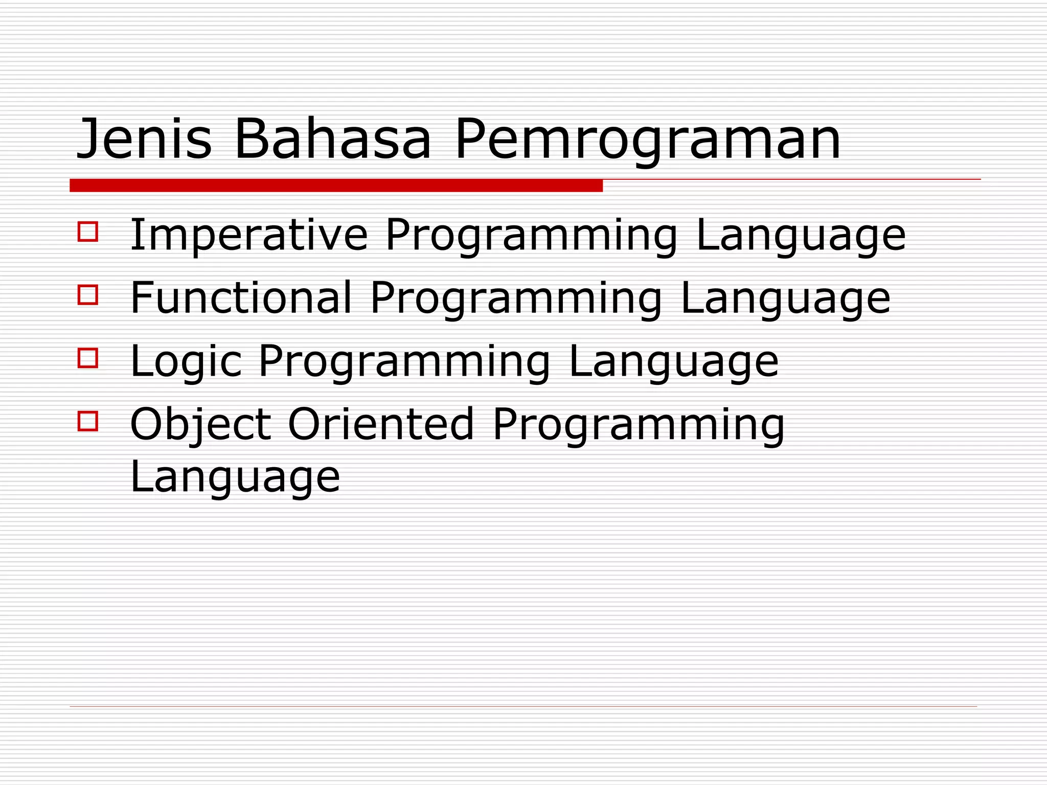 Bahasa Pemrograman - Part 1 | PPT