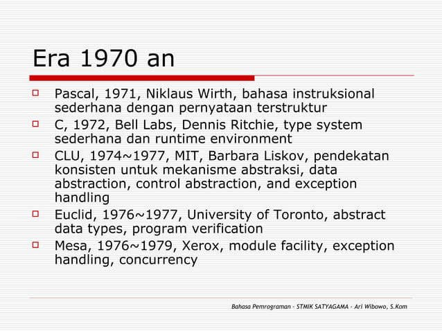 Bahasa Pemrograman - Part 2 | PPT