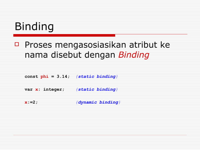 Bahasa Pemrograman - Part 3 | PPT