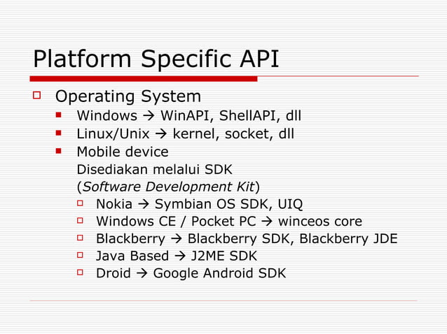 Bahasa Pemrograman - API | PPT