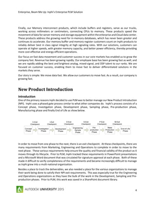 AU 2015: Enterprise, Beam Me Up: Inphi's Enterprise PLM Solution (Tech ...
